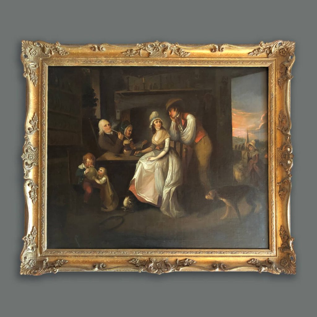 Ölgemälde: Edward Bird 1798 – Familienidylle - 1000 tolle Sachen